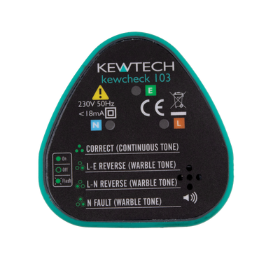Kewtech KEWCHECK103 Socket Tester Audible